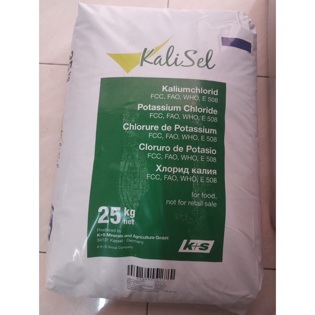 Jual KaliumChloride / Potassium Chloride / KCl Food Grade 1Kg | Shopee ...