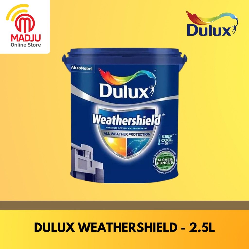 Jual Dulux Weathershield Cat Tembok Luar Brilliant White 2 5l