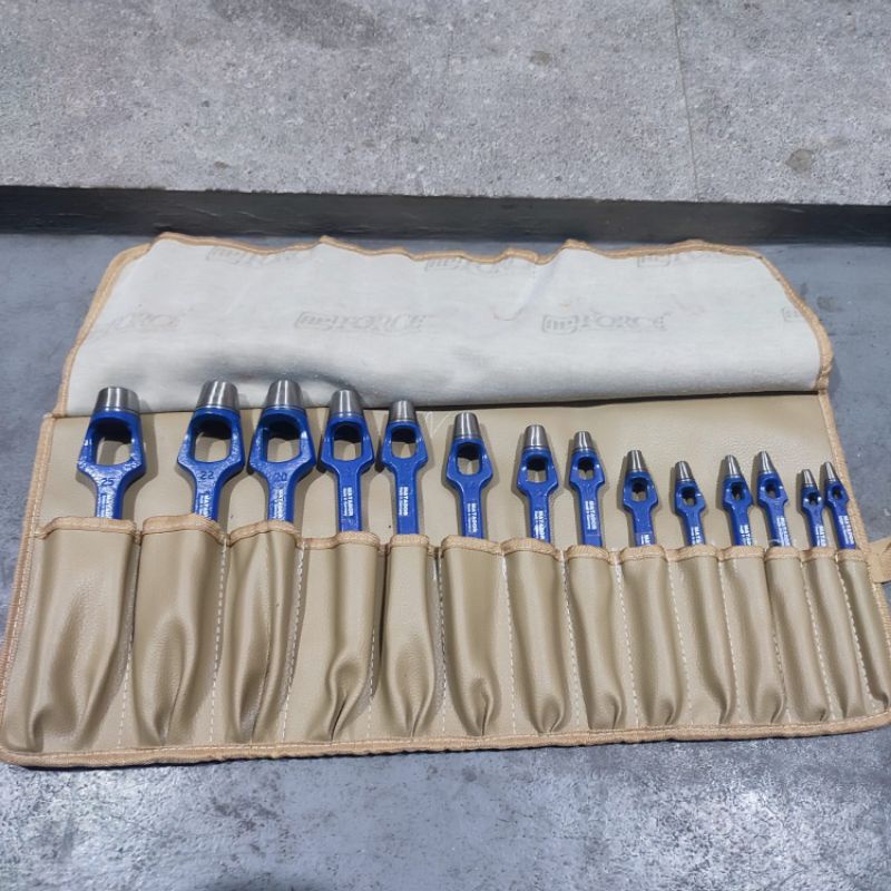Jual Alat plong gasket Leather punch set 14 pcs ukuran metric | Shopee ...