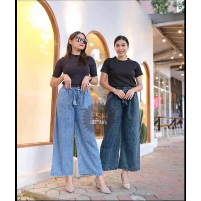 Jual KULOT JEANS JUMBO ( M,L,XL,XXL,X3L,X4L) SNOW TALI SERUT | Shopee ...