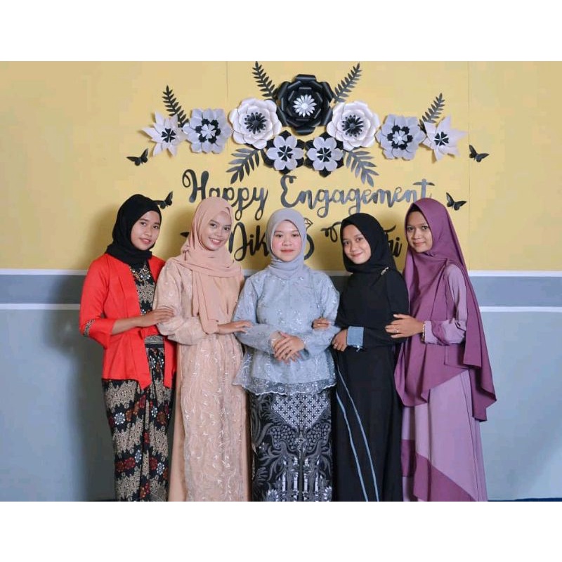 Jual Ready paper flower dekorasi tunangan bunga kertas backdrop lamaran ...