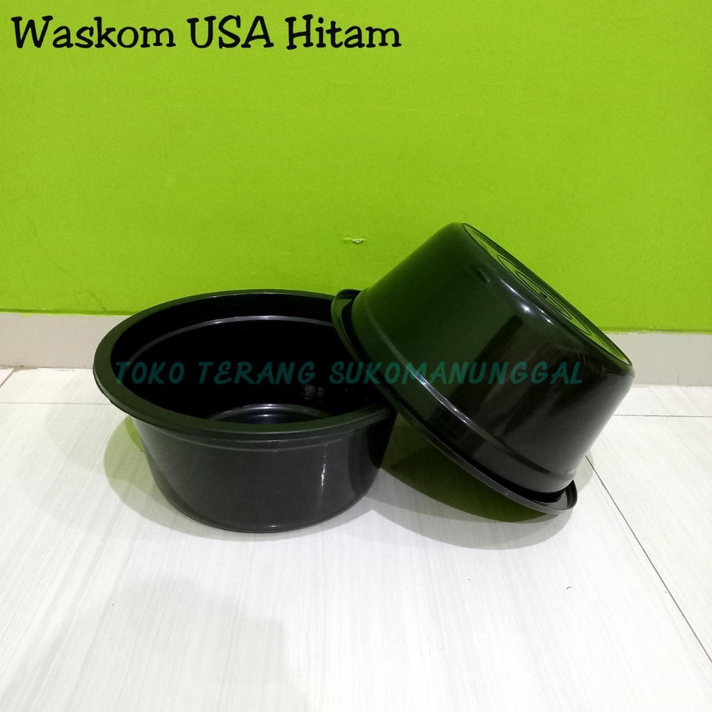 Jual Isi 1 PCS!! Waskom USA Hitam /Waskom Plastik/Waskom berkatan / Bak ...
