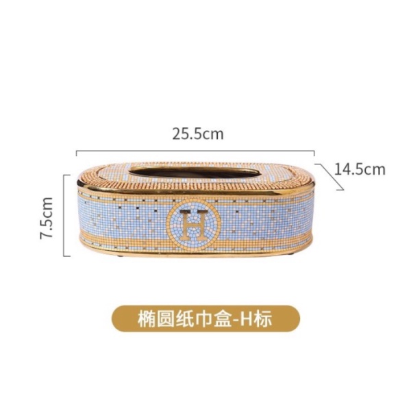 Jual Dijual Luxury Gold Branded H Tissue Box/ Tempat Tisu Herms H Mewah ...