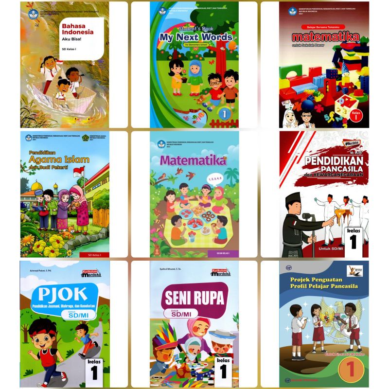 Jual Pelajaran Kurikulum Merdeka/Penggerak Kelas 1 SD 2021 (Kumer ...