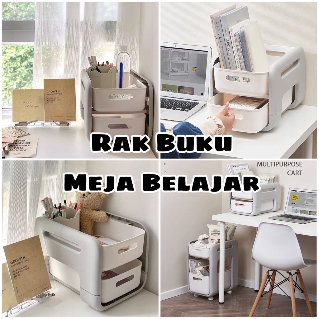 Jual Rak Organizer Stationery Rak Penyimpanan Desktop Storage ATK Buku ...