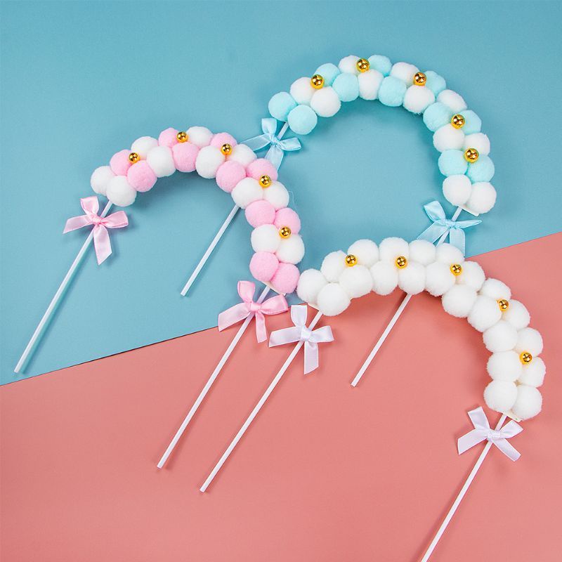 Jual cake topper lengkung bola bola hiasan kue | Shopee Indonesia