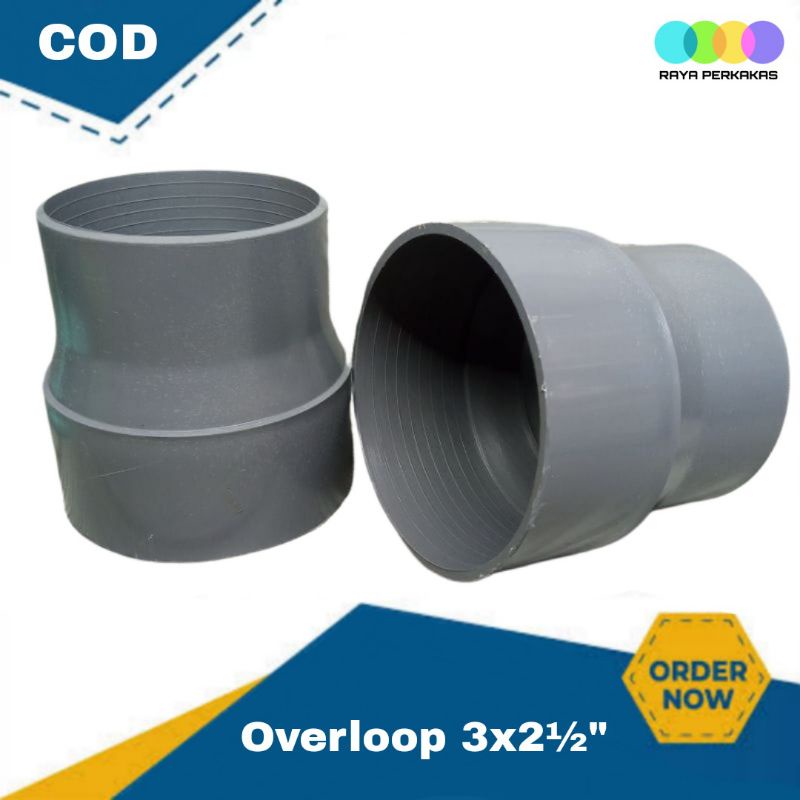 Jual Sok Overloop Verlop Reducing 3x2½ inch Sambungan Pipa Fitting 3x2½ ...