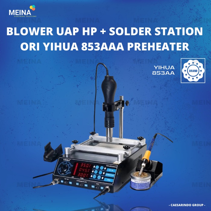 Jual YIHUA 853AAA BLOWER UAP HP + SOLDER STATION ORI PREHEATER / SOLDER ...
