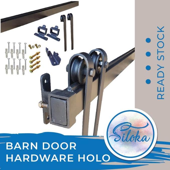 Jual Sliding Barn Door Hardware, Besi Rel Pintu Geser Holo Panjang 180 ...