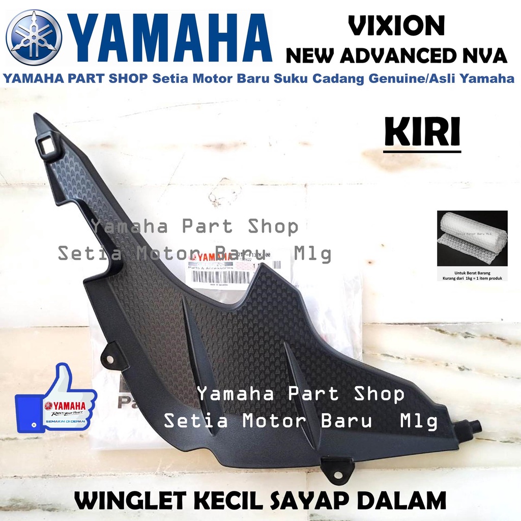 Jual Winglet Kecil Sayap Dalam Kiri Vixion NVA New Advance Hitam Asli ...