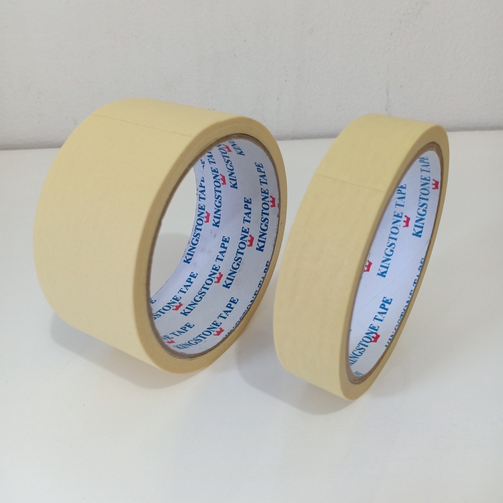 Jual Kertas Lem / Lakban Kertas / Masking Tape Kingstone 1 inch dan 2 ...