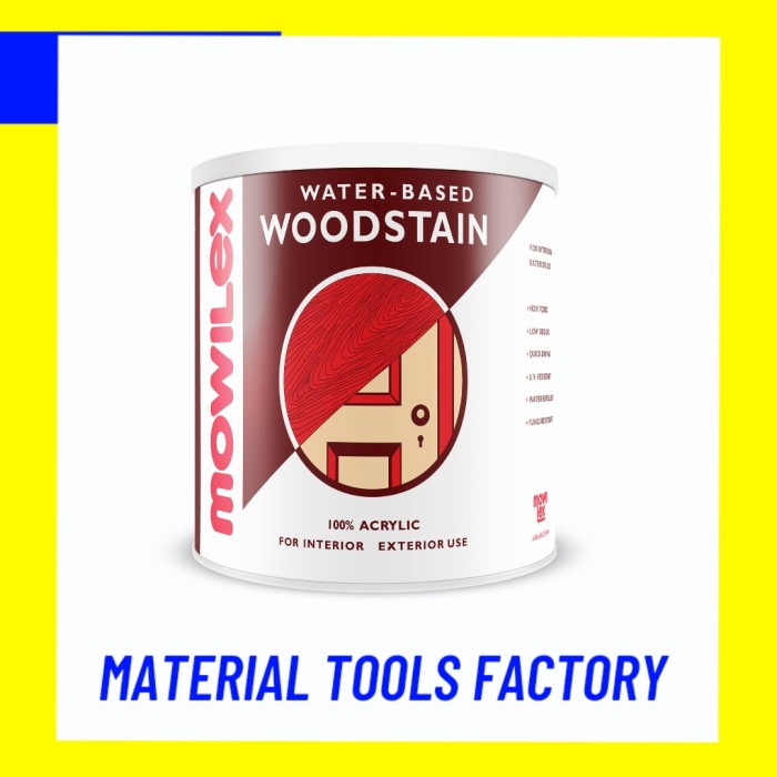 Jual wood stain mowilex 1kg plitur water based eksterior - cat kayu ...