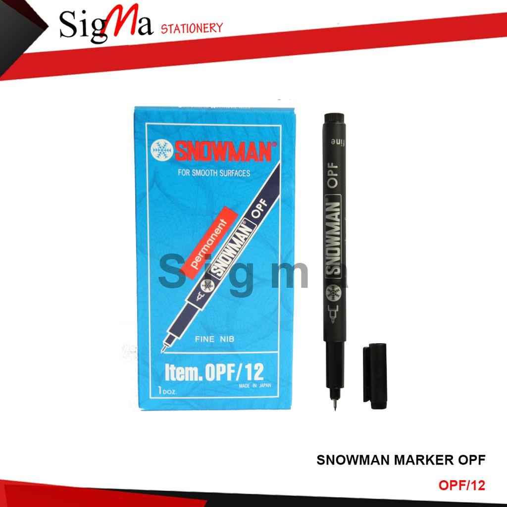 Jual Pulpen / Spidol SNOWMAN OPF Hitam (Pcs) | Shopee Indonesia