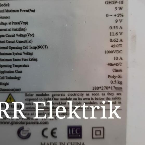 Jual Solar Panel Solar Cell Panel Surya 5wp Poly 5Wp Polycrystalline | Shopee Indonesia