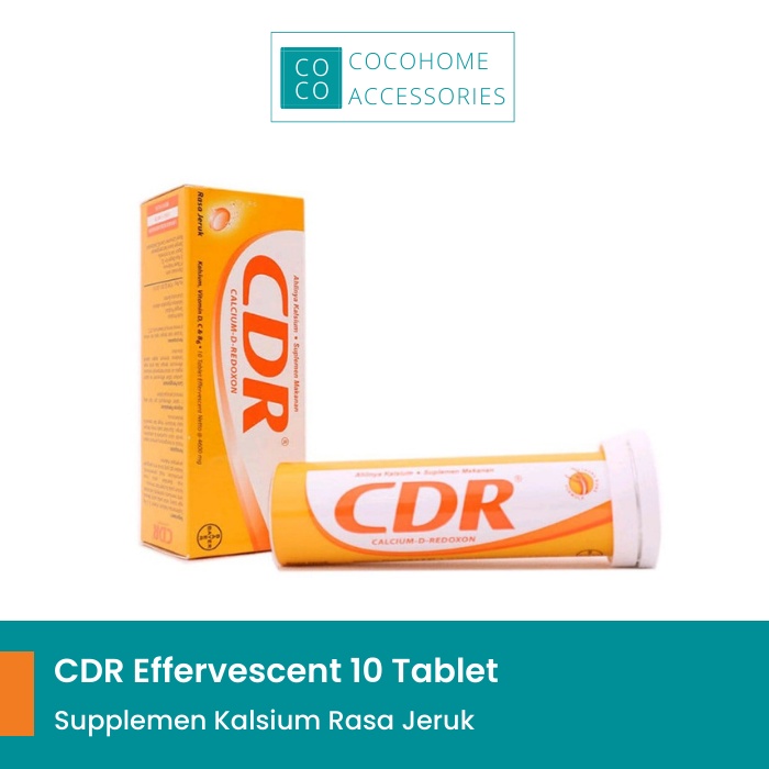 Jual CDR Effervescent Supplemen Kalsium 10 Tablet [COCOHOME] | Shopee ...