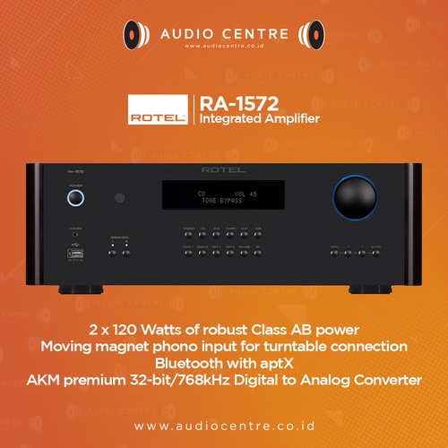 Jual ROTEL RA 1572 Black Integrated Amplifier / rotel / amplifier ...