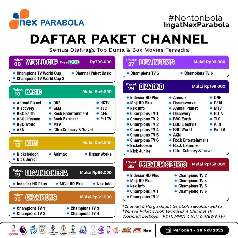 Jual Paket Chanel Nex Parabola | Shopee Indonesia