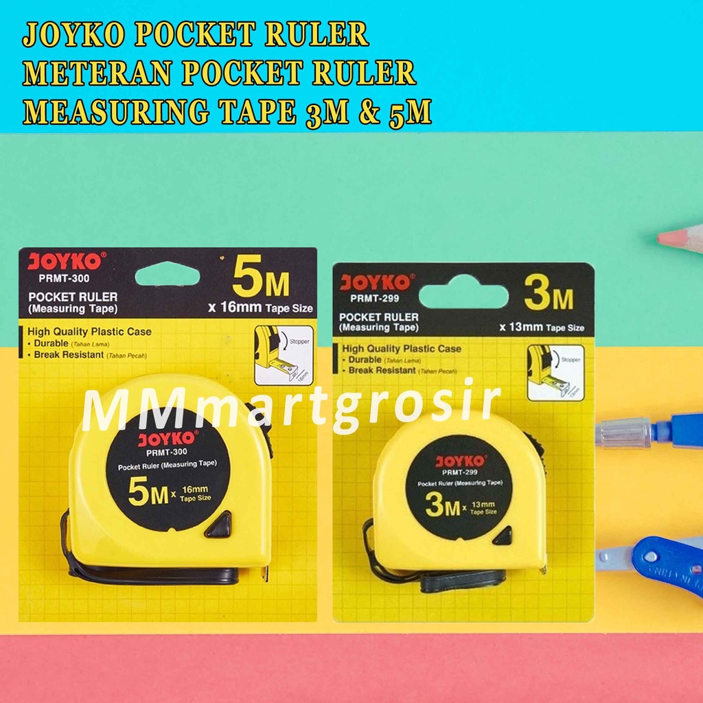 Jual Joyko Meteran / Meteran Pocket Ruler / Measuring Tape Joyko / Alat Ukur | Shopee Indonesia