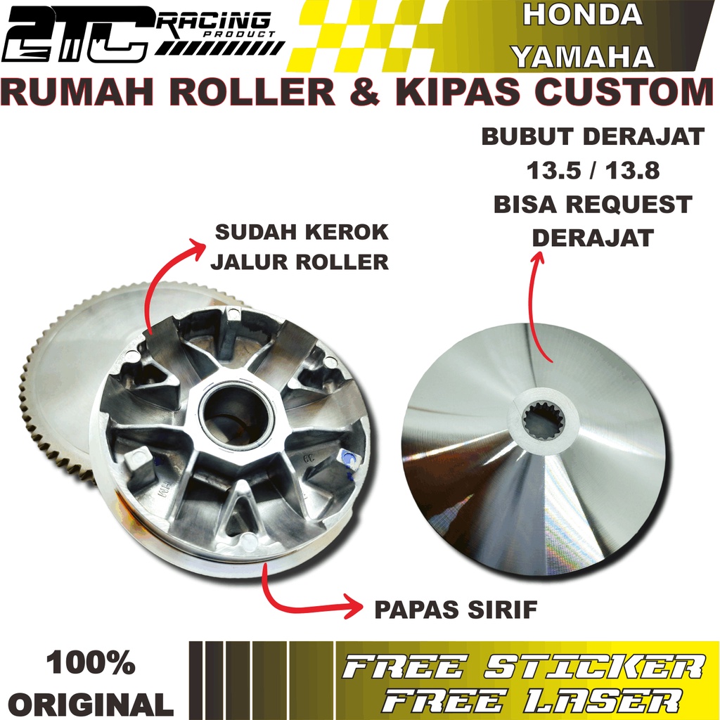 Jual RUMAH ROLLER PULLEY SET CUSTOM RUMAH ROLLER MATIC PULLEY MATIC ...