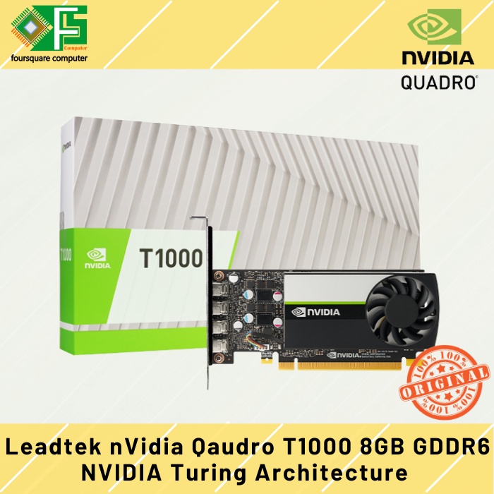 Jual Leadtek Quadro T1000 8GB GDDR6 nVidia Turing Architecture | Shopee Indonesia