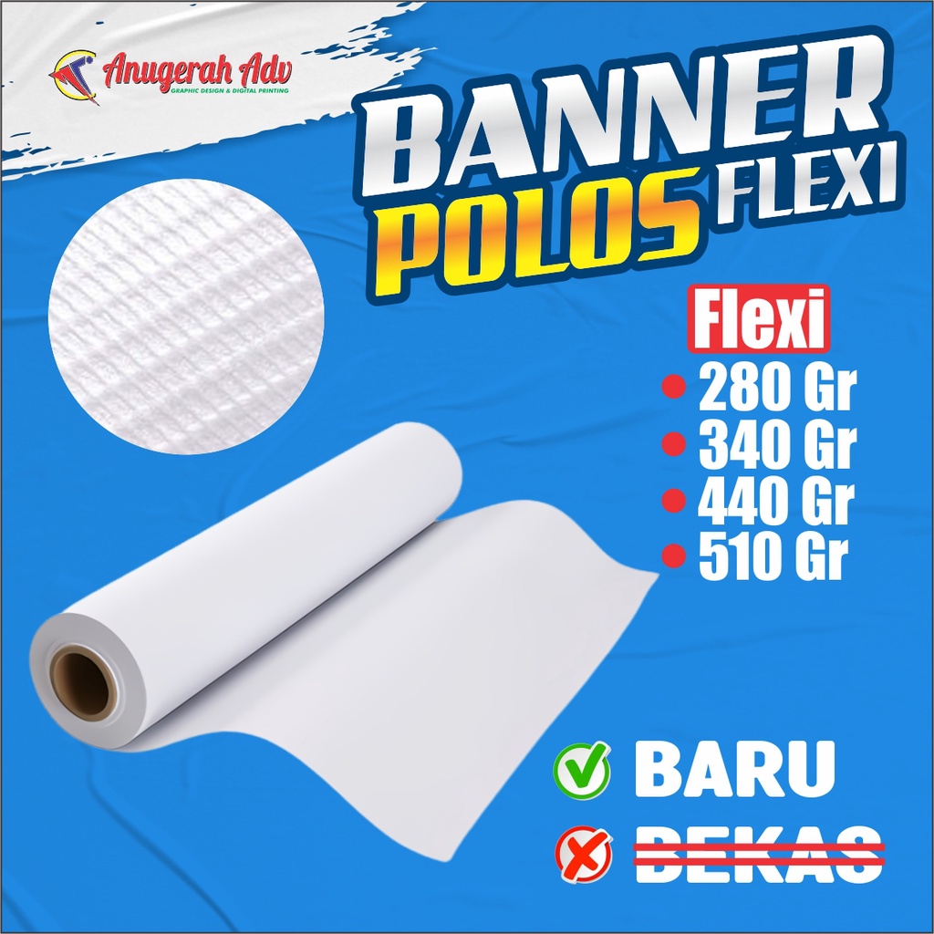 Jual BANNER KOSONG | FLEXI POLOS | BAHAN BANNER | BANNER POLOS | BAHAN ...