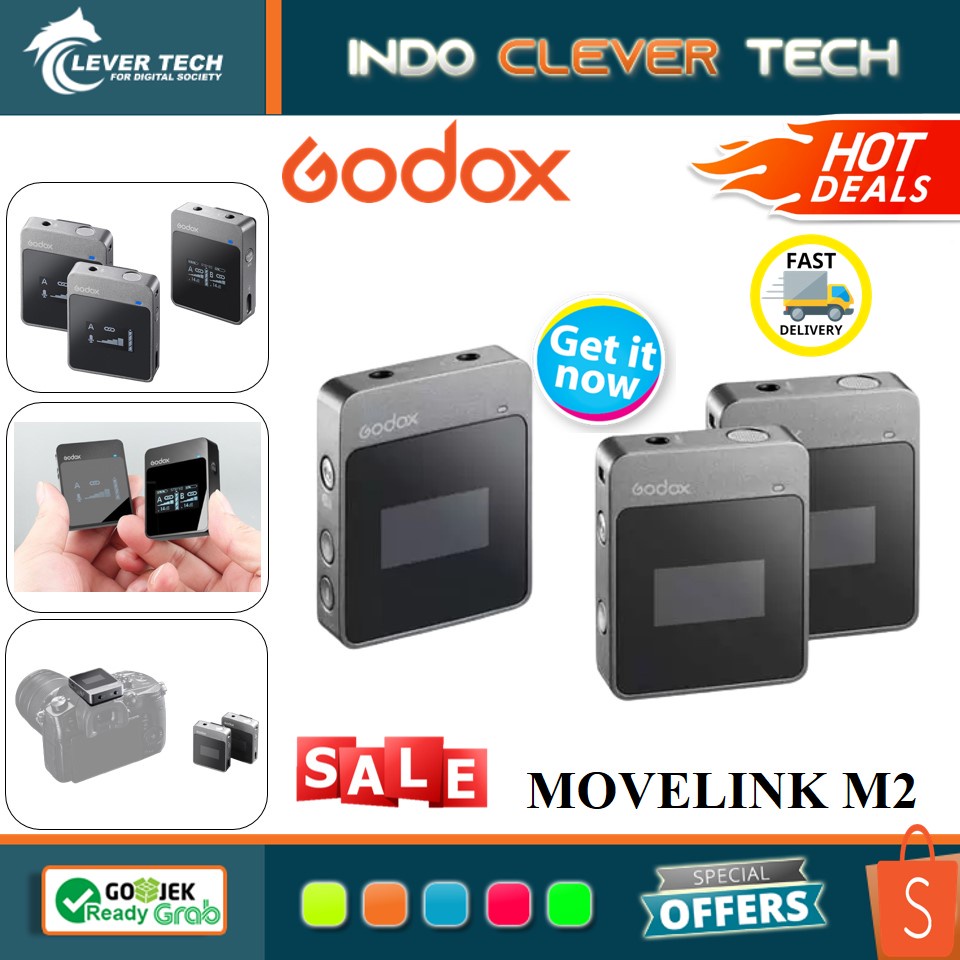 Jual Godox MoveLink M2 2-Person Wireless Microphone System | Shopee ...
