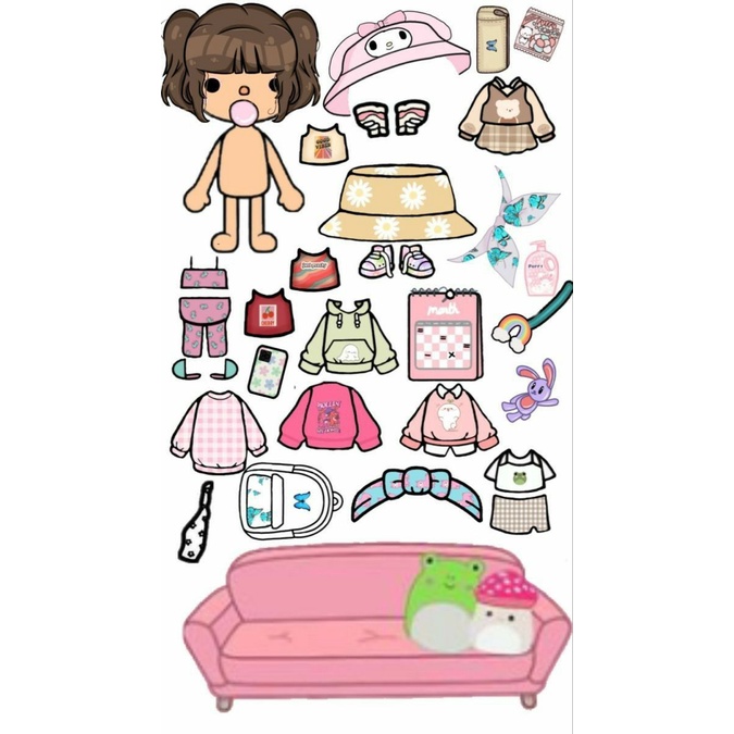 Jual TOCA BOCA MAINAN KERTAS BP BPAN MAINAN EDUKASI PAPER DOLL MAINAN ...