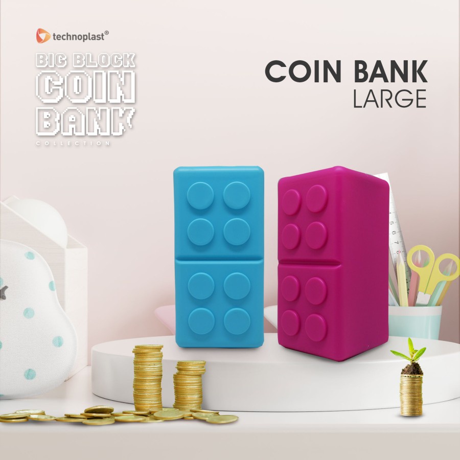 Jual BIG BLOCK Lego Coin Bank | Celengan Plastik Block 2 Ukuran ...