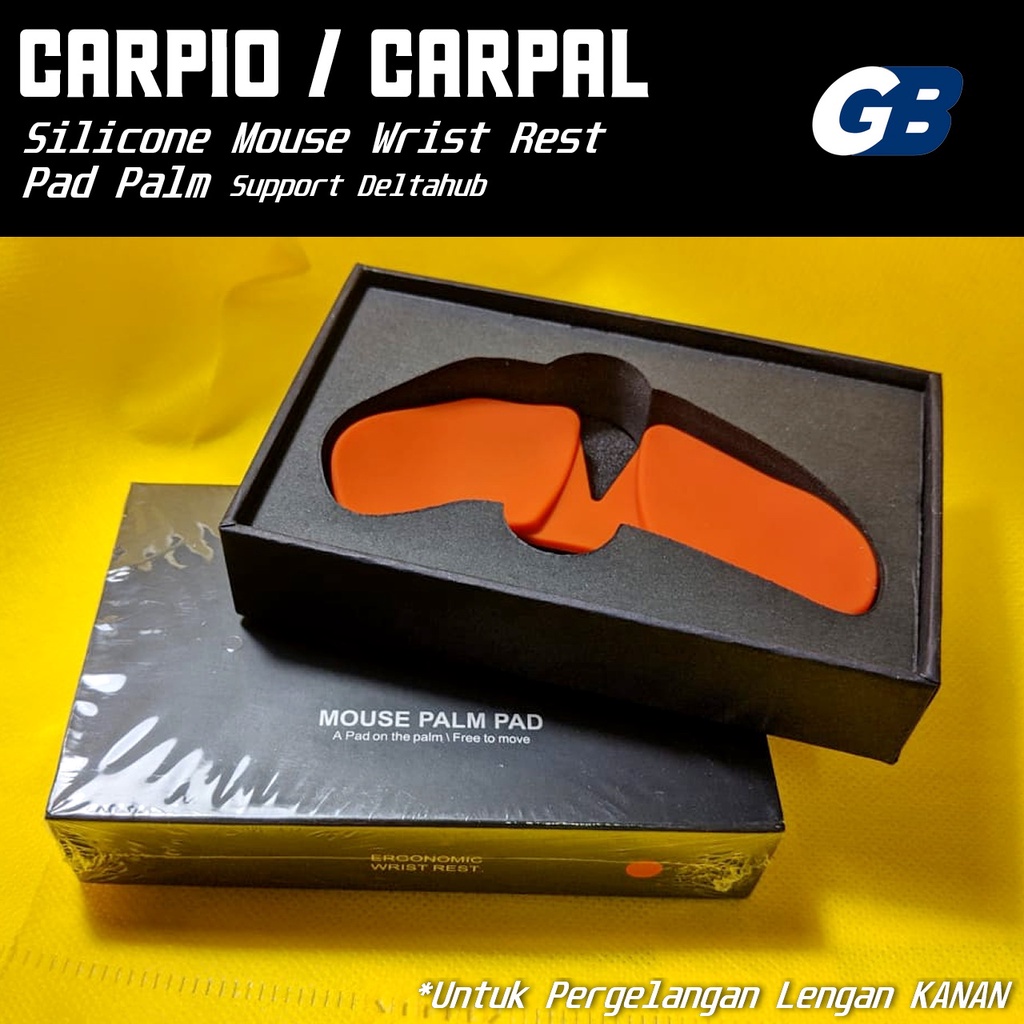 Jual Carpio Carpal Silicone Mouse Wrist Rest Pad Palm Support Deltahub ...