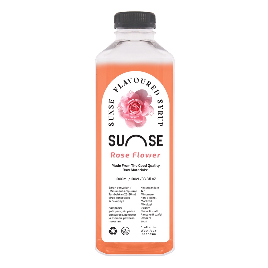Jual Syrup Rose Flower 1Liter / Sirup Rasa Bunga Mawar | Shopee Indonesia