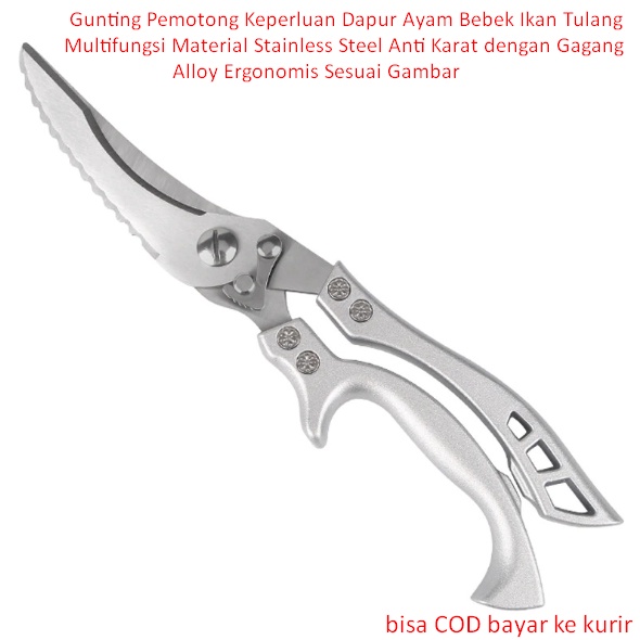 Jual Gunting Pemotong Keperluan Dapur Ayam Bebek Ikan Tulang ...