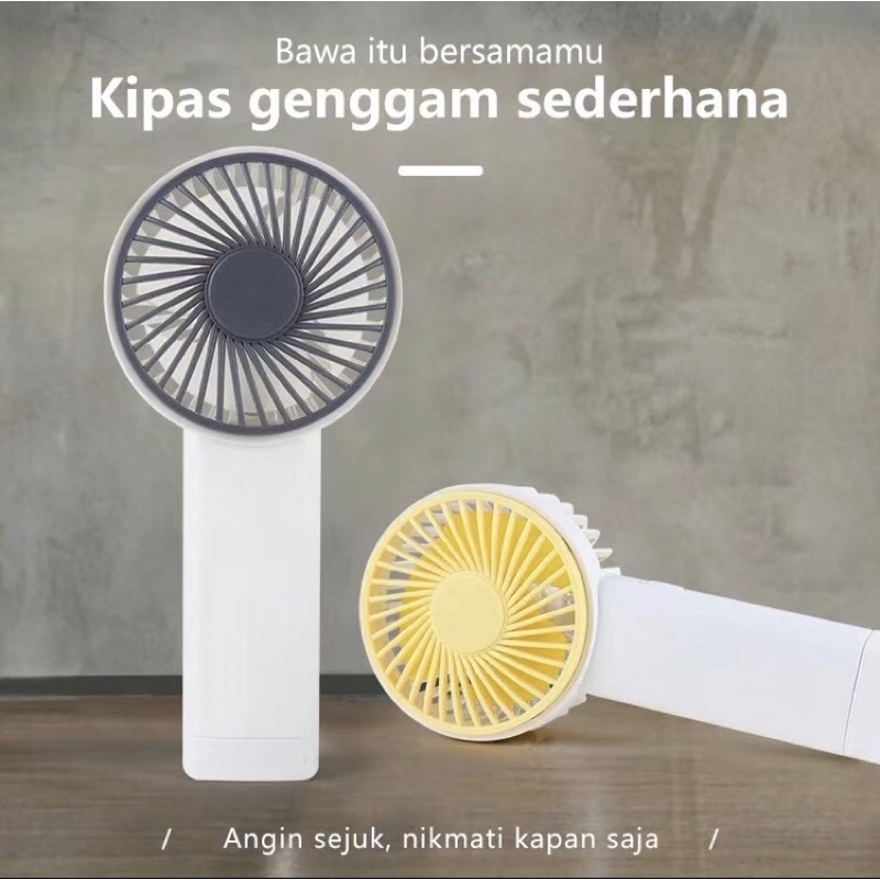 Jual (COD) KIPAS ANGIN MINI GENGGAM Cute / Kipas Lipat PORTABLE / Mini ...