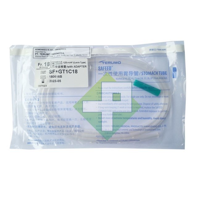 Jual Terumo - NGT Stomach Tube | FR 12 14 16 18 - Pcs | PENTALOGY ...