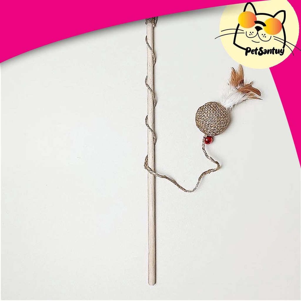 Jual Mainan Kucing Cat Teaser Cat Chaser Toys Stick | Mainan Tongkat ...