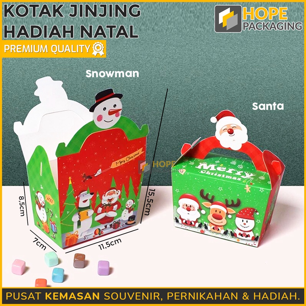 Jual Gift Box Natal / Kotak Hadiah Natal / Box Kue Natal / Kotak ...