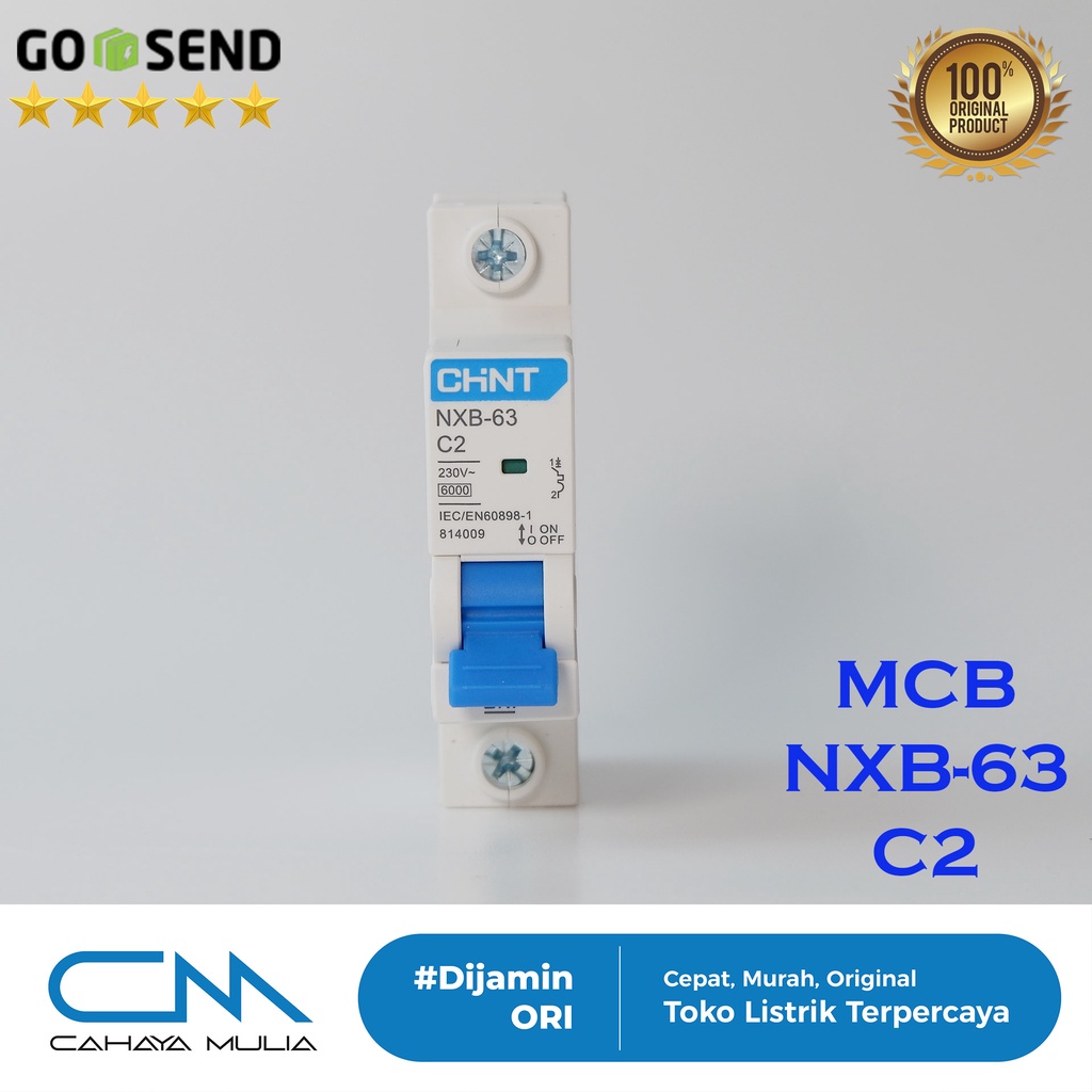 Jual MCB CHINT NXB 63 6kA 1 Phase 1 A 2A 6 A 10A | Shopee Indonesia