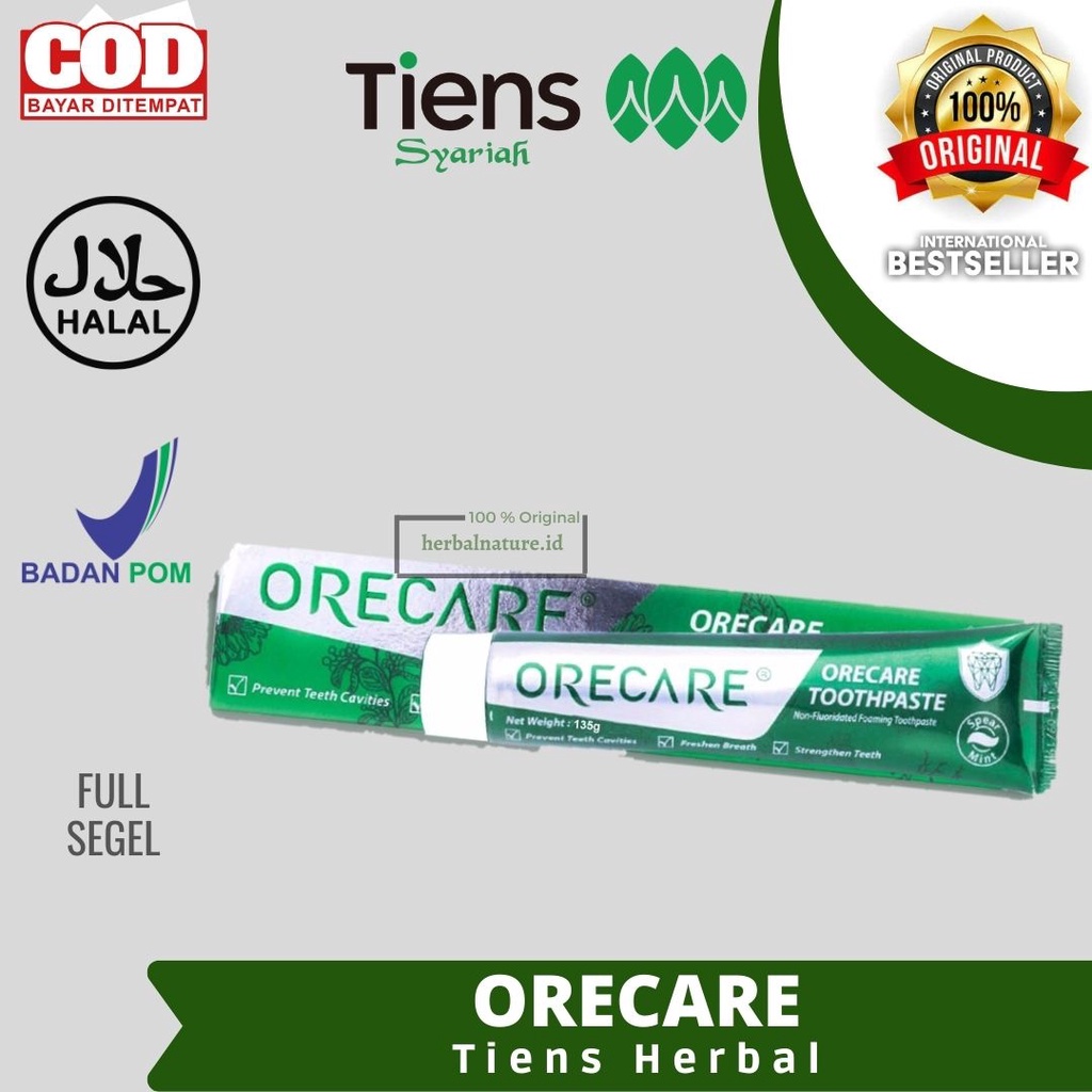 Jual Orecare Odol Tiens Herbal Toothpaste Pasta Gigi Tianshi Original ...