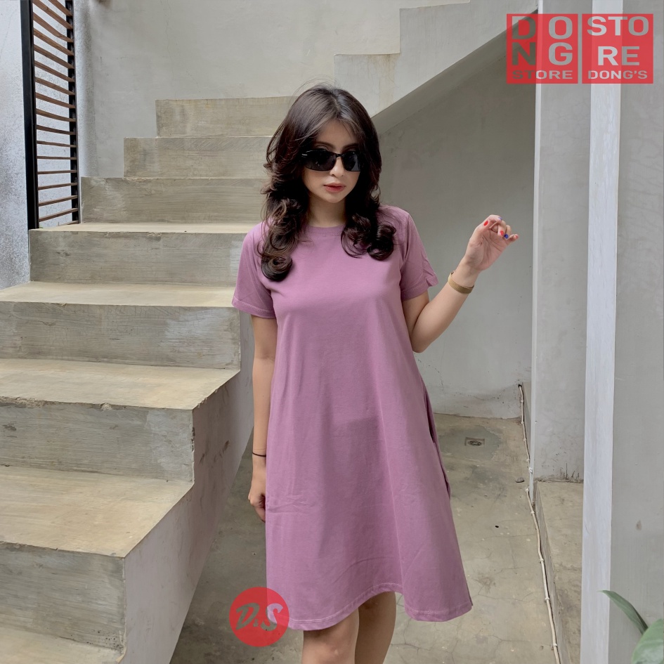 Jual Kaos Polos Dress Pocket Wanita Casual Fashion Korean Baju Atasan Midi Dres Saku Didua sisi ...