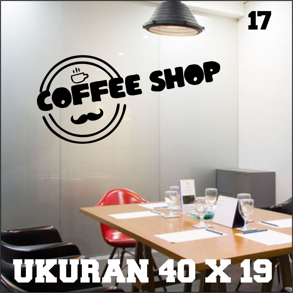 Jual Sticker Stiker Dinding Kopi Coffee Cafe Custom Cutting Stiker ...