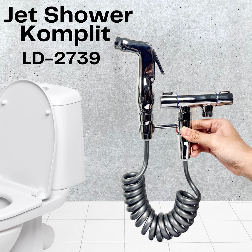 Jual Jet Shower Kloset Toilet Closet Cebok WC Semprotan Duduk Kamar Mandi LD2739 | Shopee Indonesia