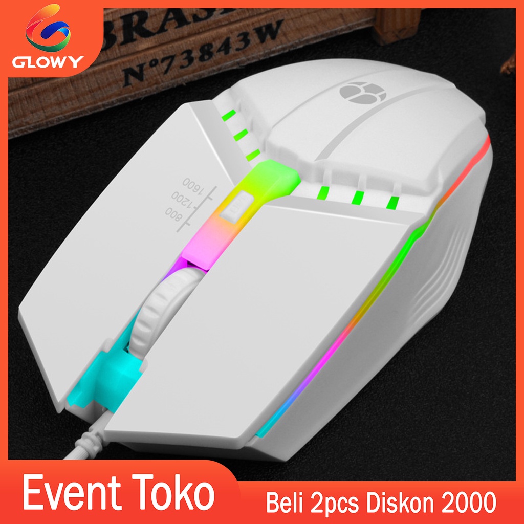 Jual （COD）Mouse Gaming X3 X1 LED RGB Rainbow Kabel Wired Usb mouse ...