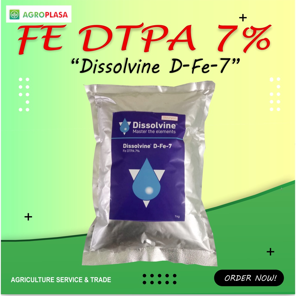 Jual Pupuk Mikro Fe DTPA 7% Aquaponik, Aquascap, Hidroponik Kemasan 1 ...