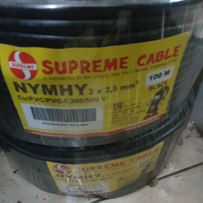 Jual KABEL NYYHY NYMHY NYY NYM HY 2X2,5 SERABUT SUPREME ECERAN | Shopee Indonesia