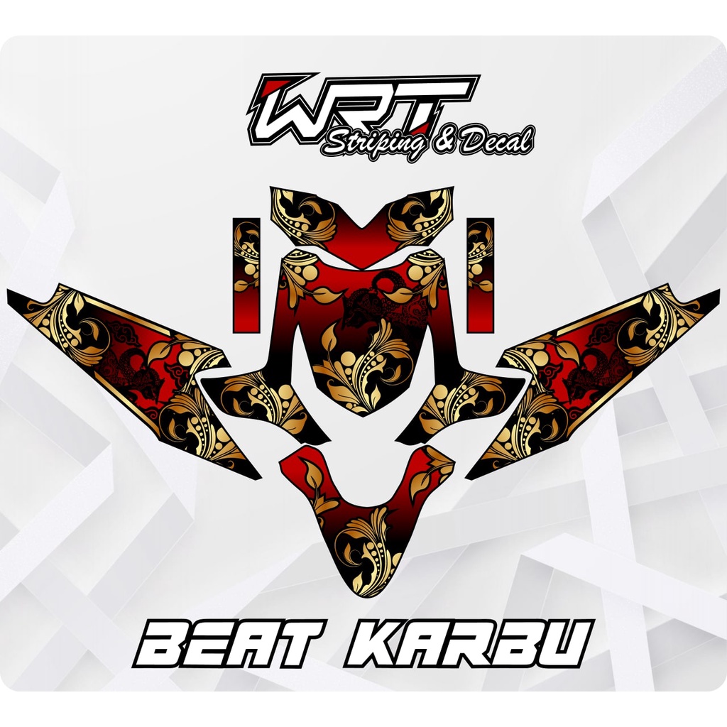 Jual Striping Stiker Hologram Decal Beat Karbu Wayang Batik | Shopee ...