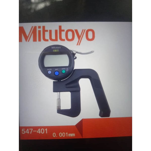 Jual Mitutoyo 547-401 digital Thickness gauge gage 0-10mm 0.001mm 0.001 mm asli original japan ...