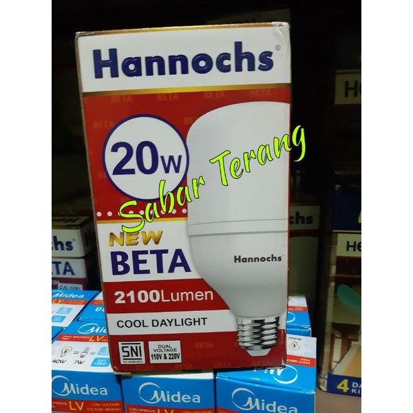 Jual Lampu LED Hannochs 20watt bohlam Lampu LED Capsule Beta 20 watt Putih | Shopee Indonesia