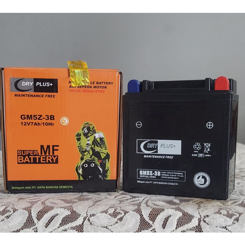 Jual AKI MOTOR SUZUKI SMASH SHOGUN GM5Z-3B AKI KERING DRY PLUS | Shopee Indonesia