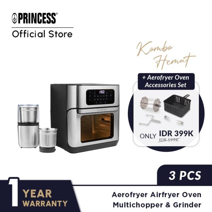 Jual Paket Princess Multi Chopper & Grinder - Air Fryer Oven 10L ...