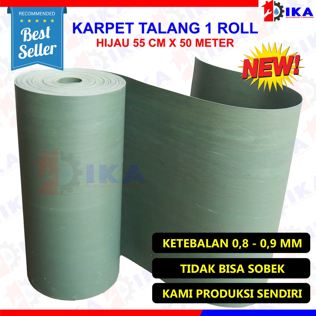 Jual Karpet Talang Air 1 Roll 55 (Bersih 51cm) Hijau Pabrikan READY 1 ...