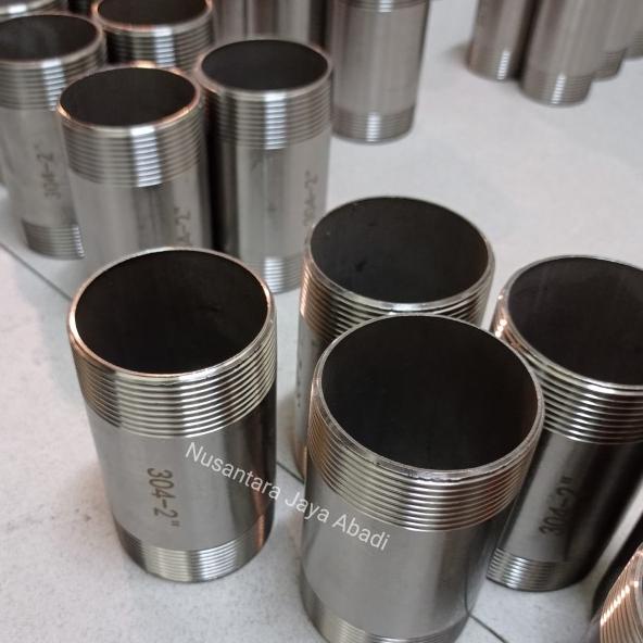 Jual pipa nepel stainless steel 304 10cm 2" - Pipa Incian 10 cm | Shopee Indonesia